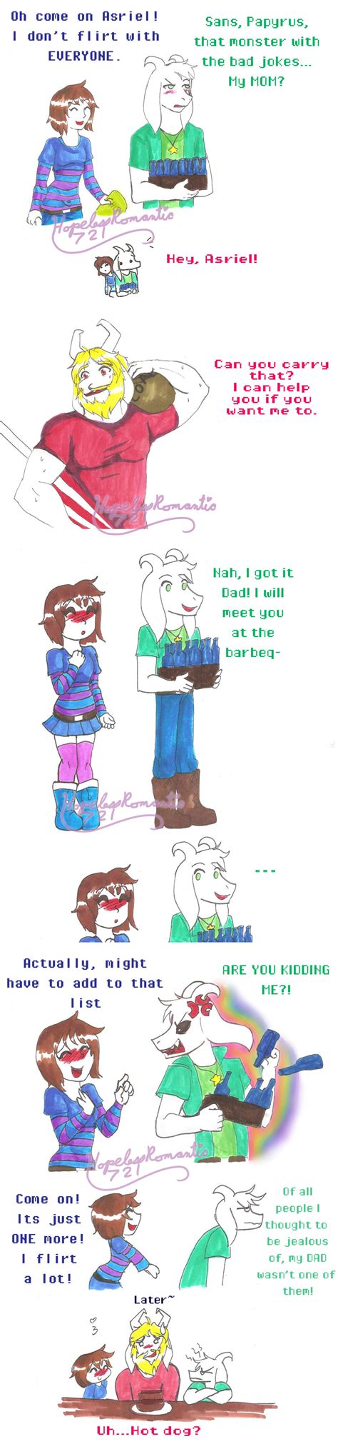 Frisk Flirts With Everyone Rundertale