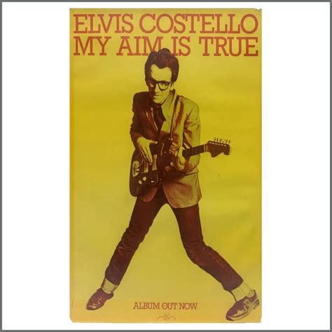 B49154 Elvis Costello My Aim Is True 1977 Promotional Poster Uk