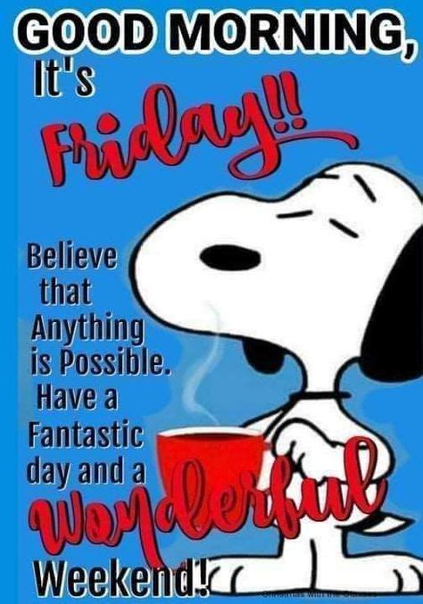 Good Morning Happy Friday Snoopy