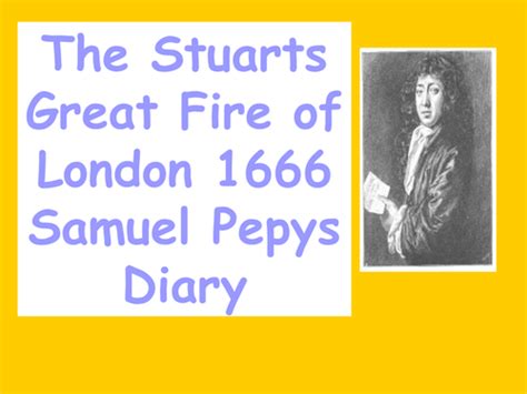 Samuel Pepys Diary Teaching Resources