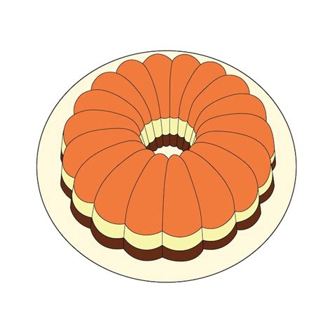 Premium Vector Cartoon Pudding Isolated On White