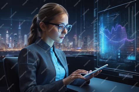 Premium Photo Software Coding Hologram And Woman On Tablet Thinking