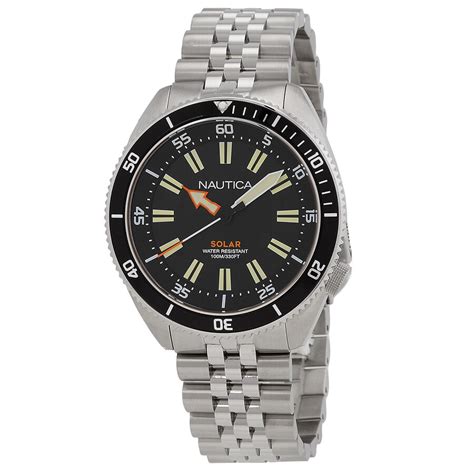 Nautica Vintage Black Dial Mens Watch Napnvs405 656086111040 Watches