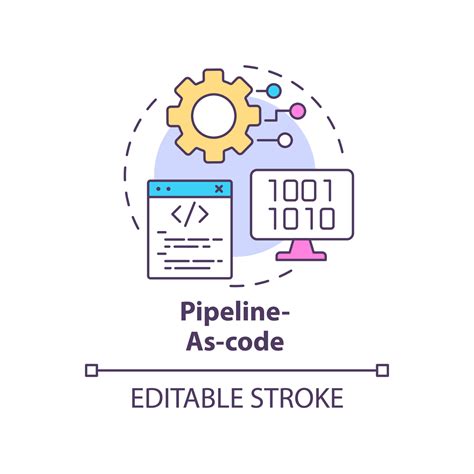 Pipeline As Code Concept Icon Automation In Program Writing Tech