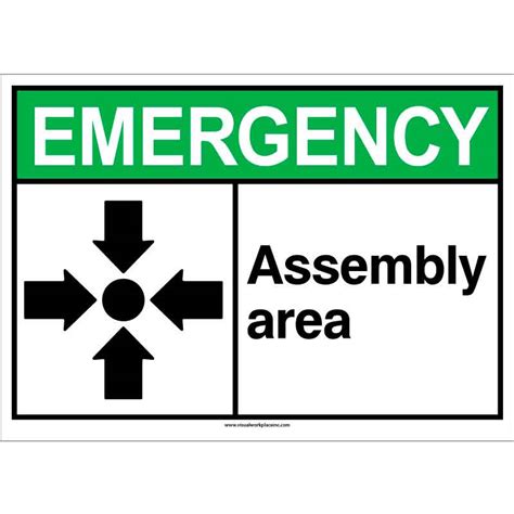 Ansi Emergency Evacuation Route Visual Workplace Inc