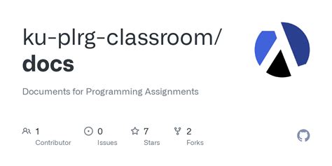 Github Ku Plrg Classroomdocs Documents For Programming Assignments