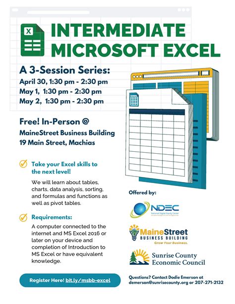 Intermediate Microsoft Excel Sunrise County Economic Council