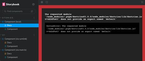 Bug Doctrine Does Not Provide An Export Named Default In V Rc Issue