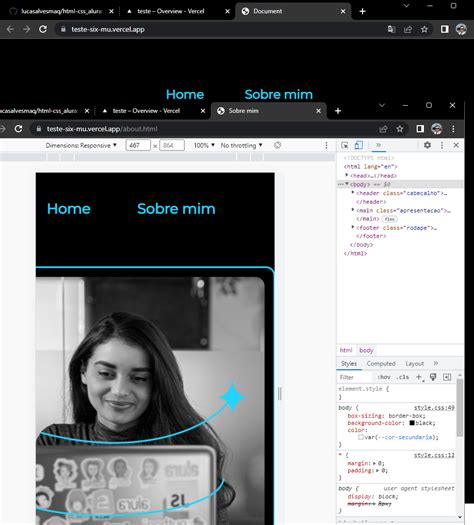 Problemas Com A Imagem E Duvidas Referente A Atualização No Vercel Html E Css Trabalhando Com