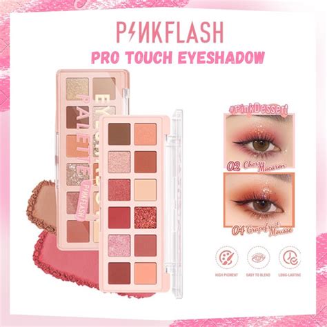 Jual Pinkflash Pink Dessert 12 Shades Eyeshadow Palette Shopee Indonesia