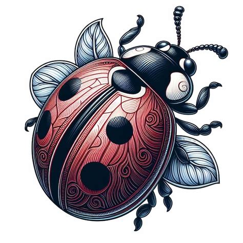 Premium Vector Ladybug Vector Cartoon Illustration