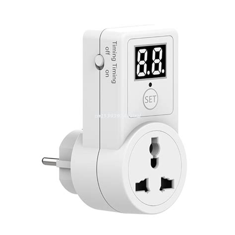 Digital Electric Timer Plug Socket With Countdown Grandado