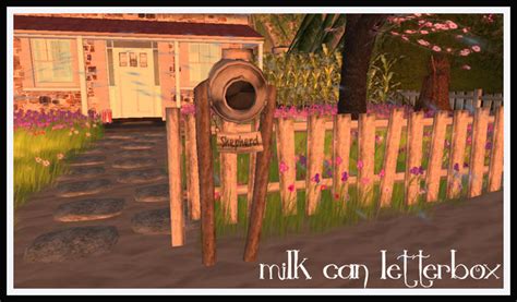 Second Life Marketplace Sculpt Milk Bottle Letterbox