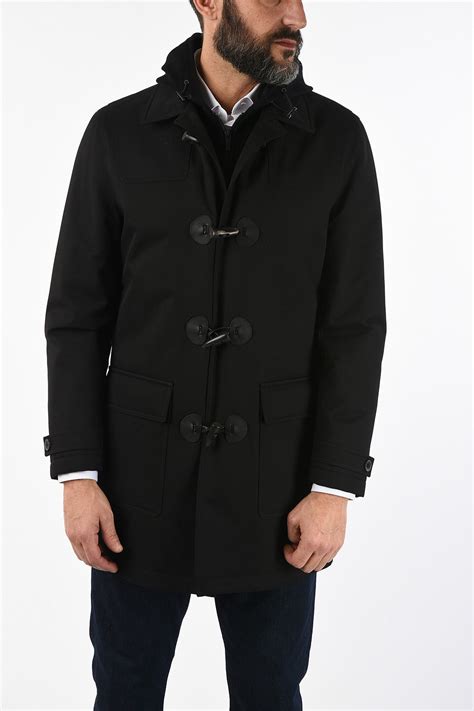 Corneliani Cc Collection Frog Closure Wagon Coat Men Glamood Outlet