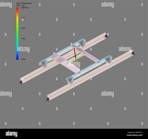 FEM Analysis Finite Element Analysis Rolling Bridge Sliding Down On Rolls Stock Photo Alamy