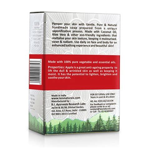 Buy Lass Naturals Red Apple Soap Online