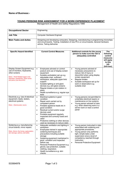 Computer Hardware Assessment At Harvey Horton Blog