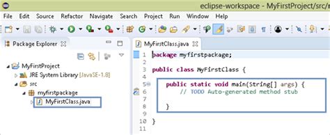 Eclipse Ide Create And Run Your First Java Project