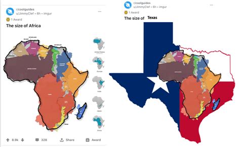 Africa Vs Texas Relative Map Sizes How Big Africa Really Is Know