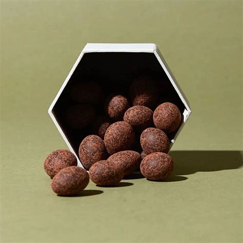Hexagonal Ribbon Small Chocolate Candy Box Snack Cashew Nuts Packaging