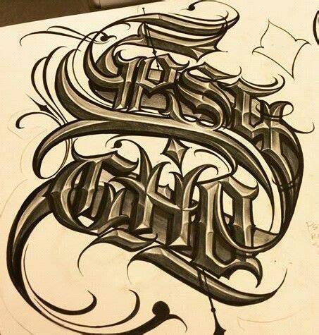 Chicano Lettering Chicano Lettering Graffiti Lettering Tattoo