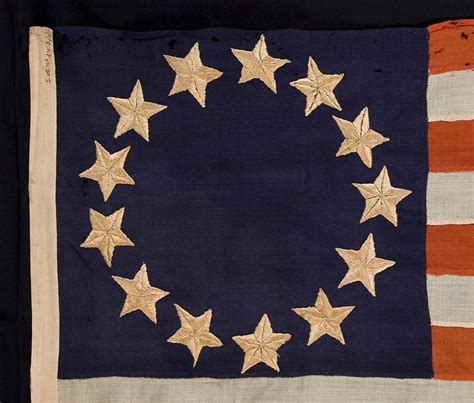 The Earliest Known Betsy Ross Pattern 13 Star Flag At 1stdibs Oldest