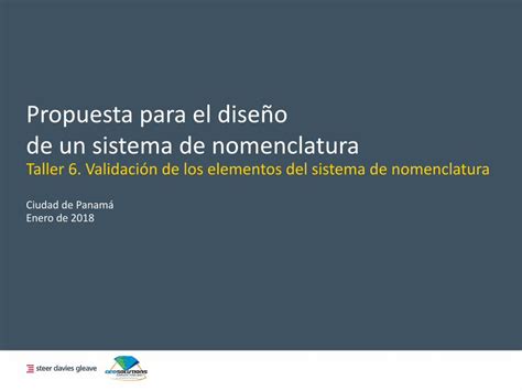 Pdf Propuesta Para El Diseño De Un Sistema De Nomenclatura · 2018 07