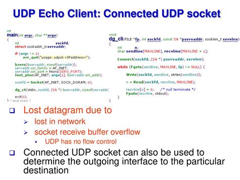 Ppt Udp Sockets Powerpoint Presentation Free Download Id3962484