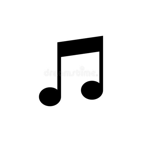 Music Icon Note Music Icon Vector Stock Vector Illustration Of