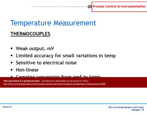 pandid instrumentation and control temperature measurement ppt