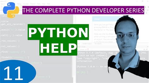 11 Python Help Function Documentation Python Tutorial Developer Series A Z Youtube