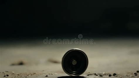 Fine Dust And Small Debris Particles Floating In A Dimly Lit Space 4k Video Footage Stock Video