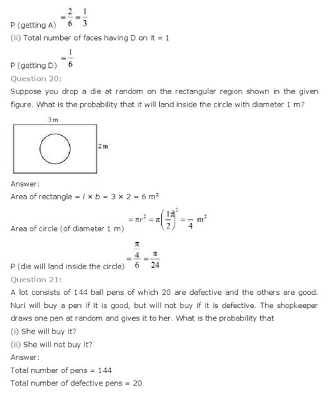 Ch 15 Probability Maths Class 10 Ncert Solutions Download