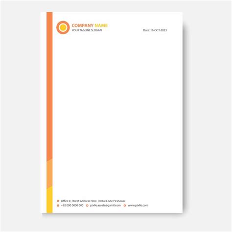 Download Unlimited Free Letter Head Templates Pixllo