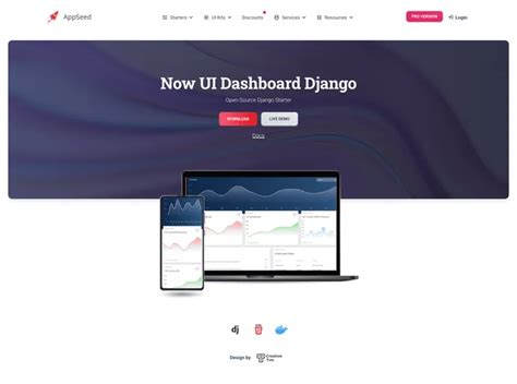 Django Now Ui Dashboard By App Generator A Django Template Built At Lightspeed