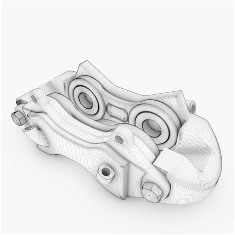 캘리퍼가있는 브레이크 디스크 3d 모델 10 C4d 3ds Dae Obj Wrl Free3d