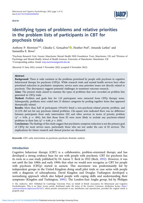Pdf Identifying Types Of Problems And Relative Priorities In The Problem Lists Of Participants