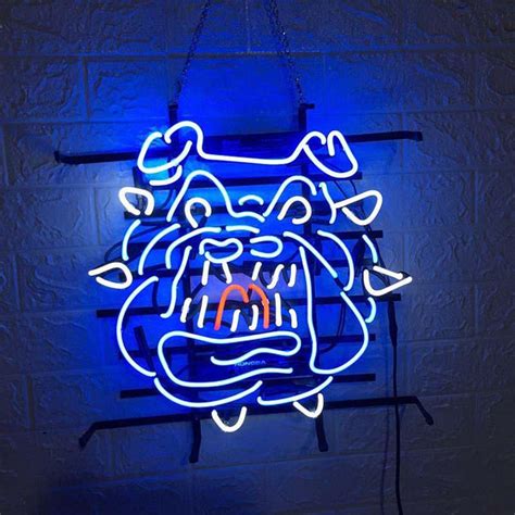 Fresno Bulldogs Mascot Neon Sign Light Lamp