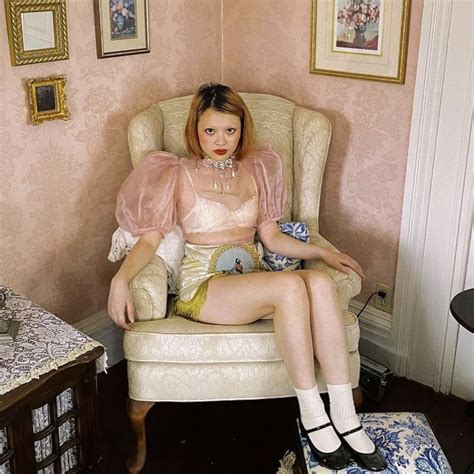 Feminine Maximalist Minxie Mimieux Sitting At Vanity Pose Mina Le