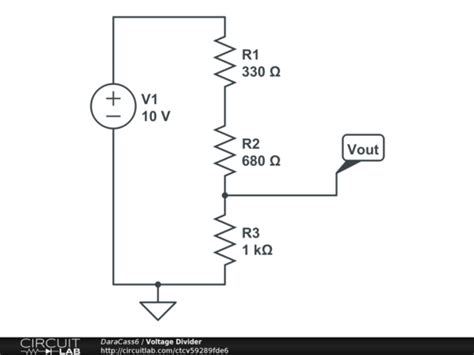 Voltage Divider Circuitlab