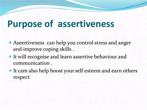 Assertiveness Pptx Mental Health Diseases And Conditions