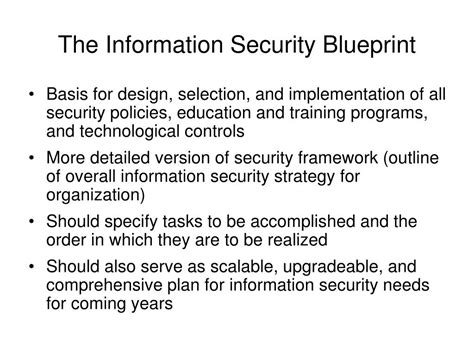 PPT Information Security Blueprint PowerPoint Presentation Free Download ID 693066