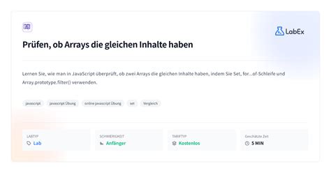 prüfen von arrayinhalten in javascript labex