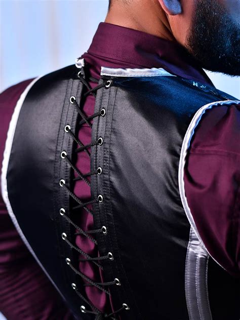 Corset Vest Male Men Brocade Corset