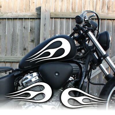 Adesivi Stickers Per Honda Shadow 600 750 1100 Fiamme Da Serbatoio Moto