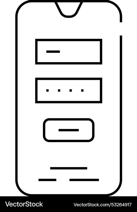 Affordance Ux Ui Design Line Icon Royalty Free Vector Image