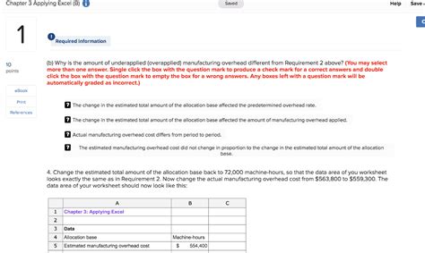 Solved Save And Exit Chapter 3 Applying Excel B Saved Help