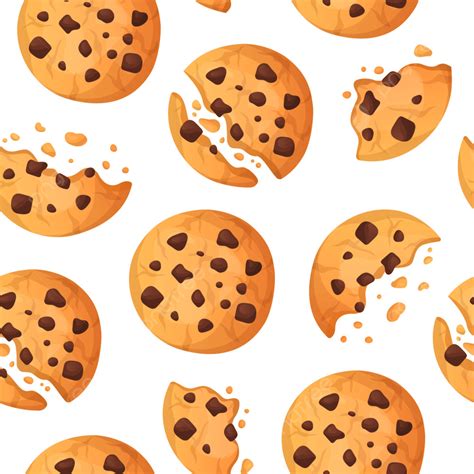 Cookie Pattern Biscuit Food Confectionery Background Wallpaper Bake