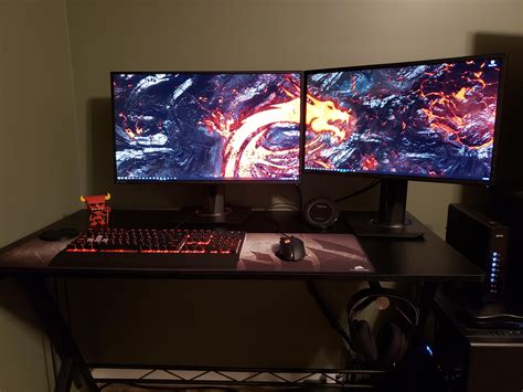 Clean Dual Monitor Setup Pcmasterrace