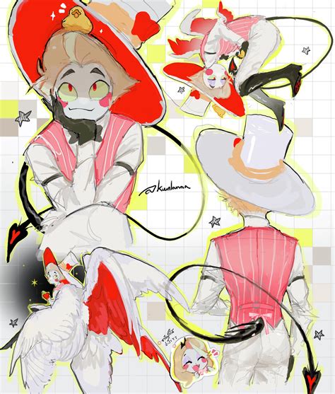 Charlie Morningstar Lucifer Morningstar Hazbin Hotel Hazbin Hotel White Headwear Highres
